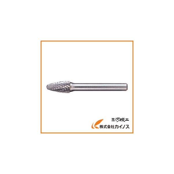 【特長】シャンク径6mmの超硬バーです。刃径6.0mm以下のものは、オール超硬（全長50.8mm）です。オール超硬です。【仕様】形状:砲弾（クロスカット）刃径(mm):12.7刃長(mm):25軸径(mm):6軸長(mm):45タイプ:ロー...