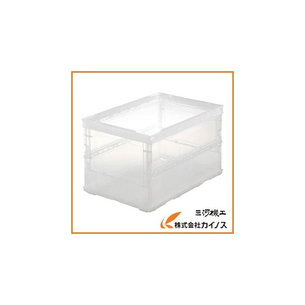 【仕様】容量(L):52.7色:透明外形寸法(mm)間口×奥行×高さ:530×366×325有効内寸(mm)間口×奥行×高さ:493×335×311折りたたみ高さ(mm):60適用カード差し(別売):-