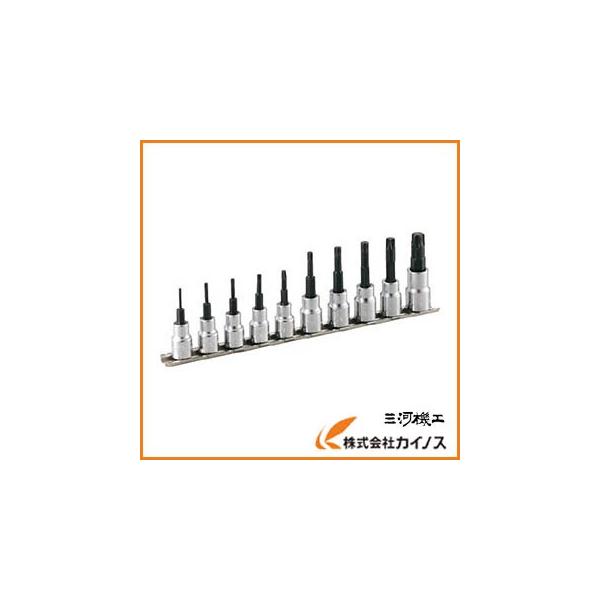 【仕様】差込角(mm):9.5セット内容:3TX-T10、T15、T20、T25、T27、T30、T40、T45、T50、T55セット内容(点):10質量(kg):0.51