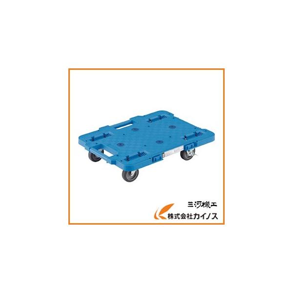 【仕様】均等荷重(kg):100色:ブルー長さ(mm):615幅(mm):415高さ(mm):115キャスター径(mm):75適合ストッパー:-