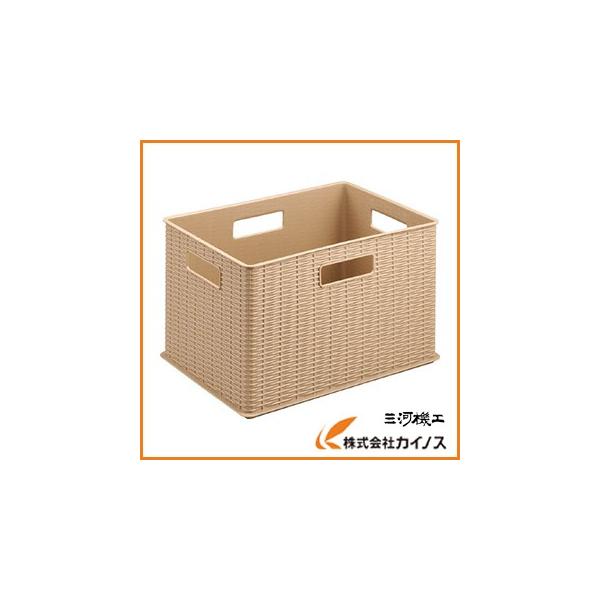 【仕様】容量(L):-色:ライトブラウン外形寸法(mm)間口×奥行×高さ:375×270×245有効内寸(mm)間口×奥行×高さ:354×249×232適用カード差し(別売):-適合フタ(別売）:-