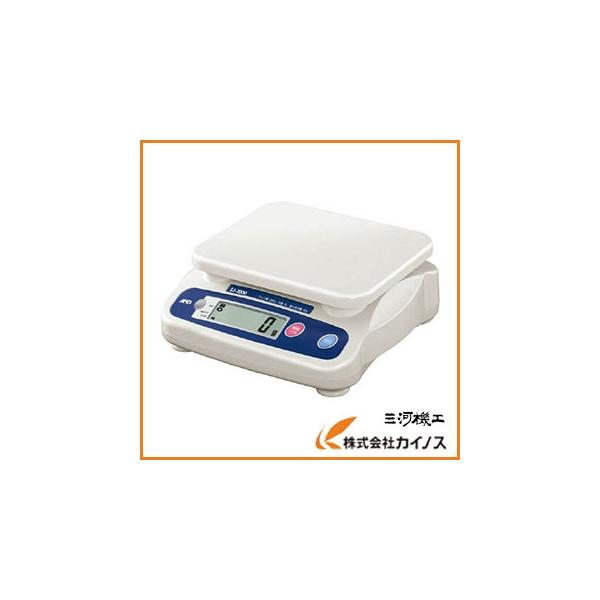 【仕様】秤量(kg):2最小表示(g):2載皿寸法(mm):230×190精度等級:3級電源:単1乾電池×4本またはACアダプタ（AX-TB196別売）目量(g):1ひょう量(g):2000