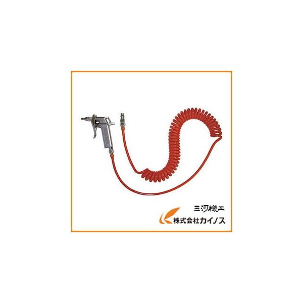 【特長】エアガンとコイルホースとコイルホース用プラグのセット品です。ハイカプラシリーズに互換性のあるプラグ付のため、配管はワンタッチで行えます。【仕様】ノズル長さ(mm):22ノズル口径(mm):2ノズル取付口:G1/8最大使用寸法(m):...