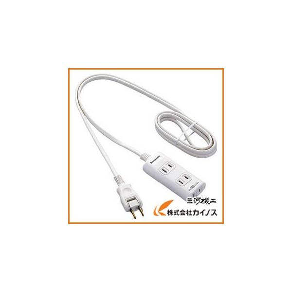 【特長】柔らかなスクエア形状の上質なデザインと洗練されたカラーのタップです。熱に強く、丈夫な根元部分とコードを採用しています。【仕様】色:ホワイトコンセント数:３個口コード長さ(m):3ケーブル長(m):3定格電圧：AC125V・15A・最...