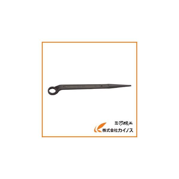 【特長】首角度は70°です。狭い場所や障害物の多い場所での使用に最適です。シノ部は、ボルトの穴合わせに最適な円錐形状です。安全ロープ取り付け穴を設けています。パーカー仕上げです。【仕様】対辺寸法(mm):46全長(mm):532パーカー仕上...