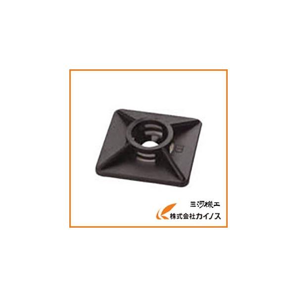 【特長】ケーブルタイを固定し、電線、ケーブルをまとめることができます。【仕様】色:黒使用結束バンド幅(mm):〜4下穴径（mm）：4.75【材質／仕上】ナイロン66