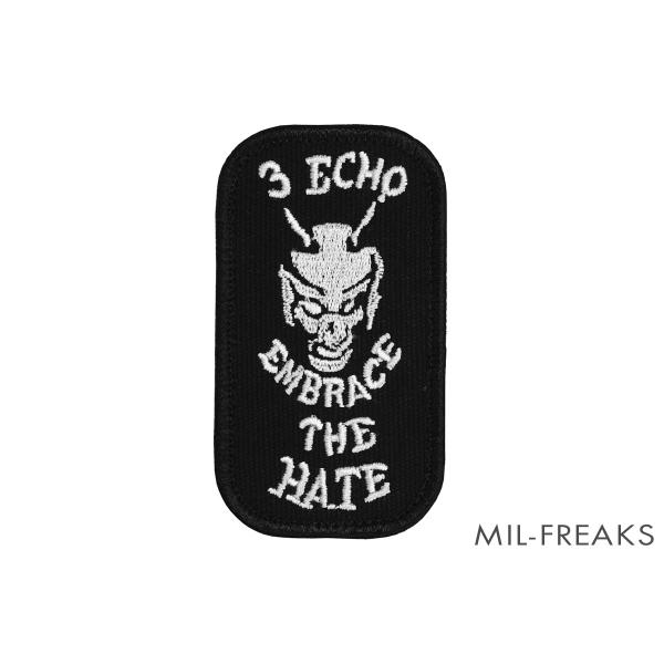 Minotaurtac製 Navy SEALs ST3 "3 ECHO THE HATE" パッチMIL-FREAKSとMinotaurtacのコラボ商品です。サイズ:50 x 90mm商品内容:ベルクロパッチX1