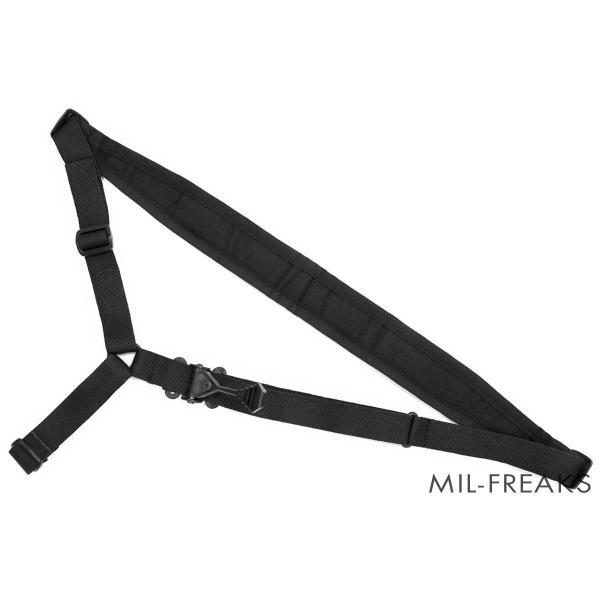 FERRO CONCEPTS Slingster シングルポイント ライフルスリング ブラックFERROのベストセラー商品 The Slingster 2ポイントスリングの1ポイントモデルです。接続部分が一点のみなので取り回しが良く、SMG...