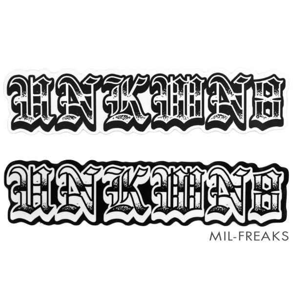 米軍出身のアーティストによるガレージブランド “UNKWN8” (アンノウン8) のオリジナルステッカーです。Instagramなどで人気を博し、タクティカルな本格装備とカジュアルなファッション性が両立したレンジカジュアル (レジカジ / ...