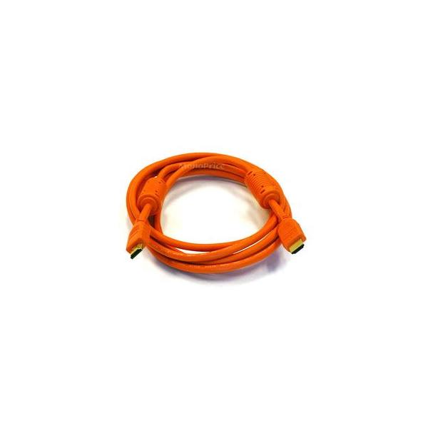■製造元/商品型番：モノプライス製/HDMI-10OR■コネクタ形状： HDMI(オス)⇔HDMI(オス)/金メッキ■長さ：3m■カラー：オレンジ■線種：28AWG/3重シールド/EMI対策/フェライトコア付■対応解像度：480i to 1...
