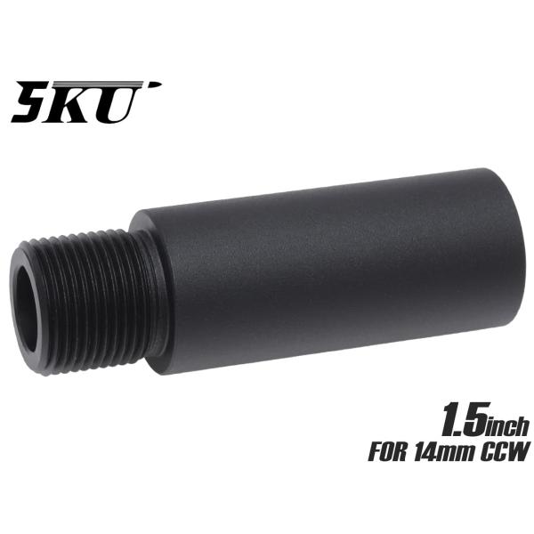 ★☆★ 5,500円以上ご購入で送料無料 ★☆★[アウターバレルの延長調整に]●商品名 ： 5KU 1.5インチ アルミCNC アウターバレル エクステンション for 14mm逆ネジ●商品番号 ： 5KU-SIMZ-028N●ブランド ：...