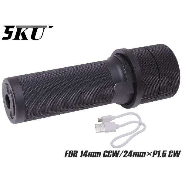 ★☆★ 当商品は全国一律送料無料で配送可能 ★☆★[AK系ならコレ！なPBS-1MIMIサイレンサーにマズルフラッシュトレーサーをビルトイン！]●商品名 ： 5KU PBS-1 MINIタイプ サイレンサー w/ SPLIT FIRE マズ...