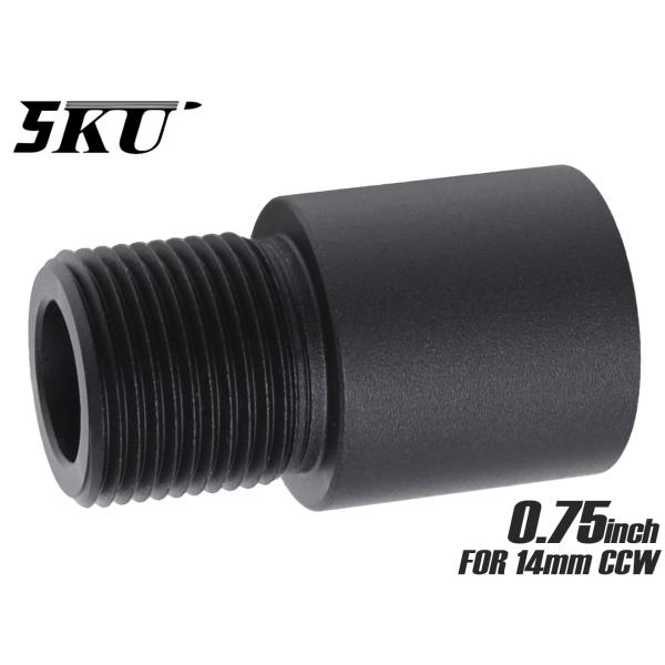 ★☆★ 5,500円以上ご購入で送料無料 ★☆★[アウターバレルを14mm逆ネジから14mm正ネジに変換]●商品名 ： 5KU 0.75インチ アルミCNC アウターバレルコンバーター 14mm逆ネジ→14mm正ネジ●商品番号 ： 5KU-...