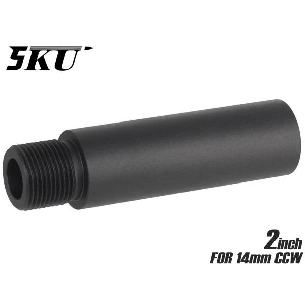 ★☆★ 5,500円以上ご購入で送料無料 ★☆★[アウターバレルの延長調整に]●商品名 ： 5KU 2インチ アルミCNC アウターバレル エクステンション for 14mm逆ネジ●商品番号 ： 5KU-SIMZ-038N●ブランド ： 5...