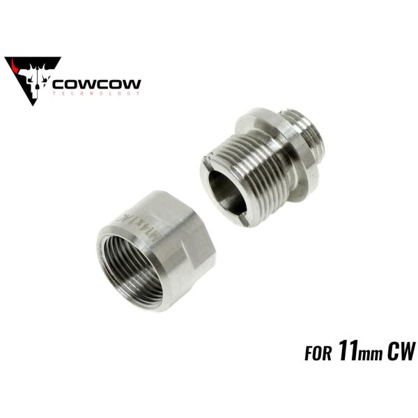 【関連検索キーワード】COWCOW TECHNOLOGY カウカウ サイレンサーアダプター アタッチメント 変換コンバーター 11mm正ネジ 14mm逆ネジ マルイWEKJ Hi-CAPAG17G19G22G18CG34M9A1M&amp;...