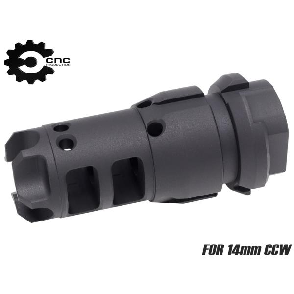 ★☆★ 5,500円以上ご購入で送料無料 ★☆★[専用規格KEYMOマウントサプレッサー対応マズルブレーキ]●商品名 ： CNC Production LANTAC Dragonタイプ KEYMO ステンレスCNC マズルブレーキ for ...