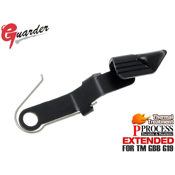 ★☆★ 5,500円以上ご購入で送料無料 ★☆★[P-PROCESS+熱処理で高強度とリアルな質感を再現]●商品名 ： GUARDER エクステンデッド スチールスライドストップ for マルイ GLOCKシリーズ●商品番号 ： GLK-1...