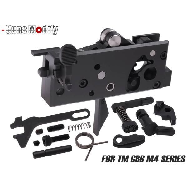 ★☆★ 当商品は全国一律送料無料で配送可能 ★☆★[ダイレクトモード対応のトリガーボックスまるごと強化セット！調整機構付きでセッティングも自由自在]●商品名 ： Guns Modify アルミCNCトリガーボックス + MIM スチール フ...