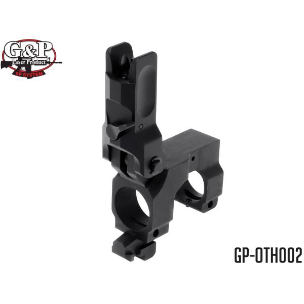 【関連検索キーワード】G&amp;P ジーアンドピー Knight's Armament Corp ナイツ フロントサイト フリップアップサイト トイガン 電動ガン サバゲー サバイバルゲーム ガスガン ガスブローバック Black ブラッ...