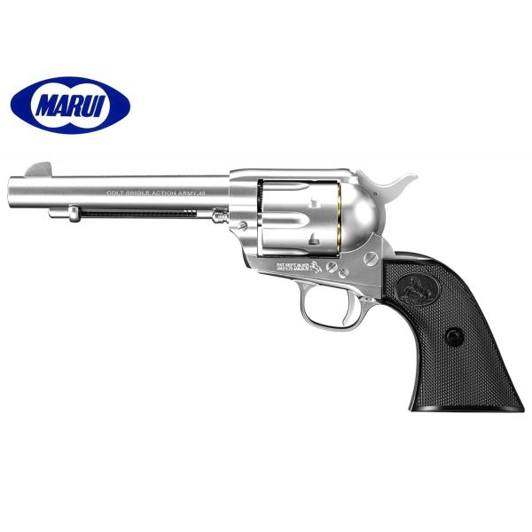 ★☆★ 当商品は送料無料で配送可能(北海道・沖縄・離島を除く) ★☆★[完成度の高さに定評がある SAA.45の2ndジェネレーションモデル]●商品名 ： 東京マルイ SAA.45 アーティラリー 5 1/2インチ シルバー●商品番号 ： ...