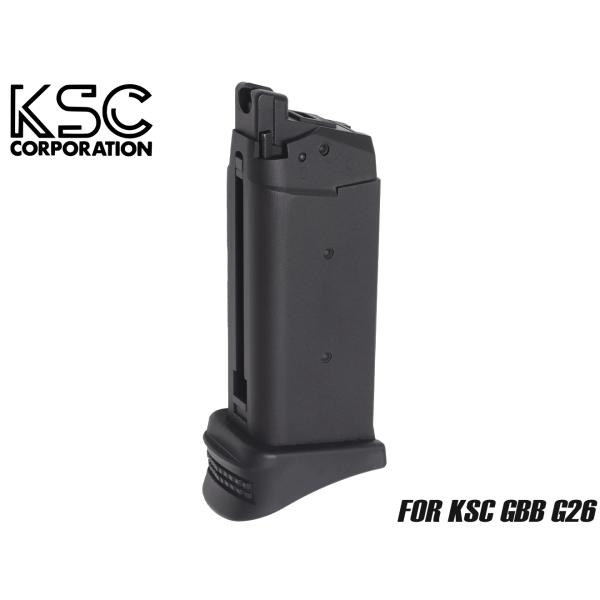 ★☆★ 5,500円以上ご購入で送料無料 ★☆★[ KSC GBB G26シリーズに適合 ]●商品名 ： KSC GBB G26 14連スモールマガジン●商品番号 ： H9650B26●ブランド ： KSC●カラー ： ブラック●対応 ： ...