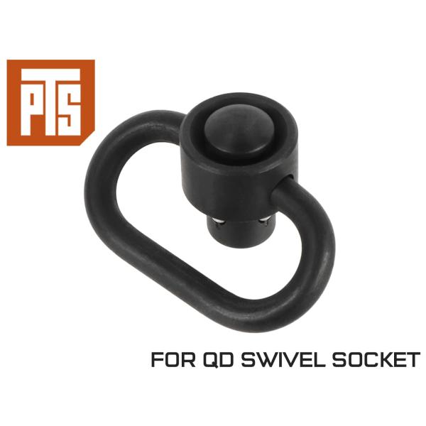 ★☆★ 5,500円以上ご購入で送料無料 ★☆★[リング取付部をオフセットすることでさらなる小型化を実現]●商品名 ： PTS 1インチ QDスイベル●商品番号 ： PTS-0090●ブランド ： PTS●カラー ： BK(ブラック)●対応...