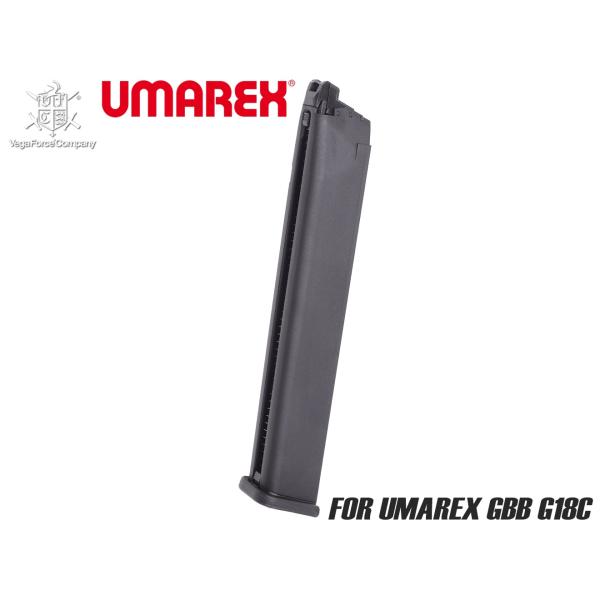 ★☆★ 当商品は全国一律送料無料で配送可能 ★☆★[キャパシティ十分のスペアロングマガジン]●商品名 ： Umarex Glock Airsoft G18C用ロングマガジン●商品番号 ： UM9J-MAG-G18-BK01●ブランド ： U...