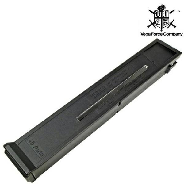 ●ブランド：VFC●色：BK●仕様：Umarex UMP45用 V2 ガスマガジンです。●材質：メタル＆樹脂●装弾数：25発●商品状態：新品未使用●輸入品の為、包装箱に若干傷が付く場合があります