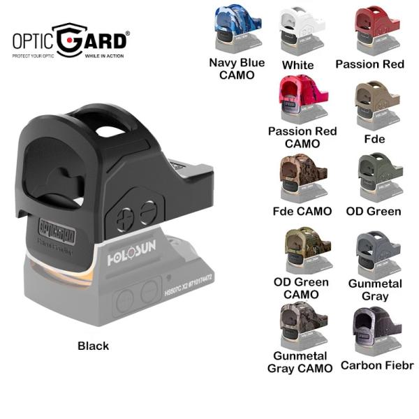 OpticGard 507C-X2/407C-X2 専用スコープカバー商品内容：光学機器本体保護カバー・TPU素材＆ポリカーボネート製光学機器本体を傷や摩耗から保護します。・取り外し可能なトレーニングレンズパネル付属・インターロッキングピン...