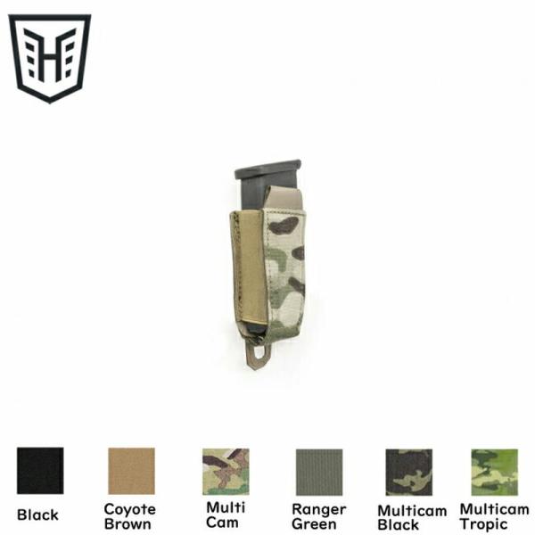 HUSARよりリリースした最新作のダブルスタックWRAP P ピストル用 シングル マガジン ポーチ 2.1Vです。■プルタブとショックコード仕様で、FASTタイプポーチとして使用可能。■ミラーデザインアップデート■写真にあるマガジンが含ま...