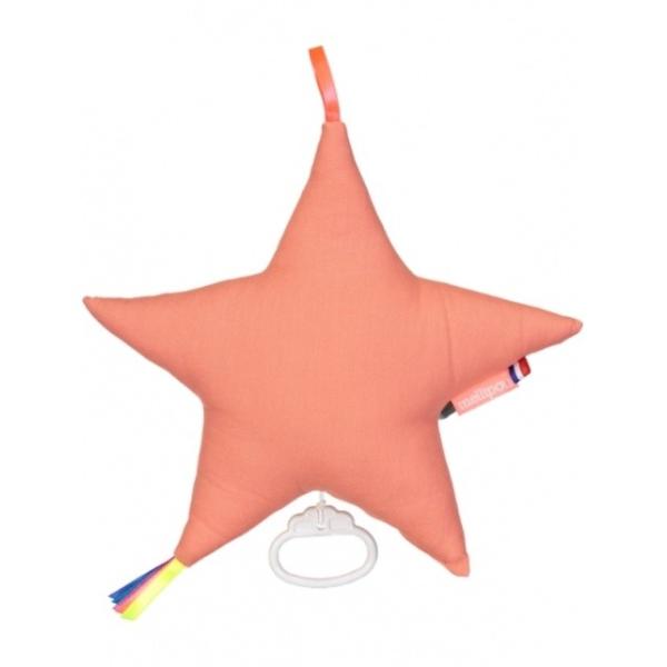 mellipou paris MUSIC BOX・オルゴール スター 星　NELLYフランス発mellipou。心地よい音色で赤ちゃんから大人まで楽しめるようにデザインされたオルゴール。カラフルなカラーや豊富なデザインで吊るしたり並べただけ...