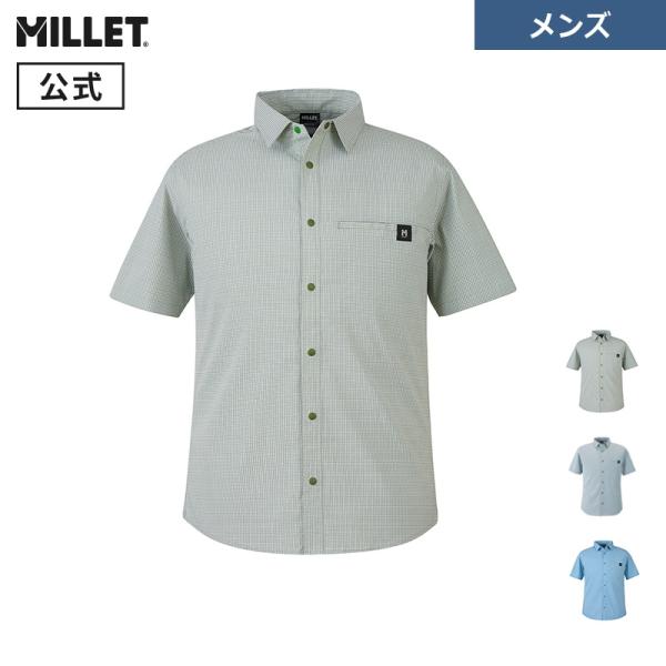 いやな虫を寄せ付けず、サラッとした肌触りと通気速乾性に優れた半袖シャツ25SS ライフスタイル ストレッチ メッシュ 抗菌・消臭 通気性 Tシャツ・カットソー メンズ ネコポス 26SS 26春夏 新作 newミレー Millet インセク...