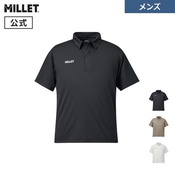 近赤外線と紫外線をダブルでブロックするポロシャツ26SS 26春夏 新作 new 直営店限定 メンズ Tシャツ・カットソー ストレッチ ソフト ビジネス使い 抗菌・消臭 軽量 通気性 速乾性 ライフスタイルミレー Millet ソル ポロシ...