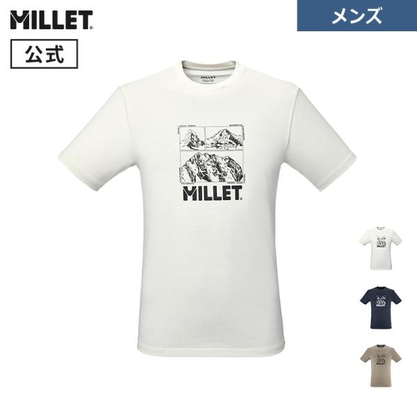 山にも街にもフィットするオーガニックコットンTシャツ25SS ライフスタイル ソフト Tシャツ・カットソー メンズ ネコポス 26SS 26春夏 新作 newミレー Millet シャモニー ロゴ ショートスリーブ Tシャツ  MIV104...