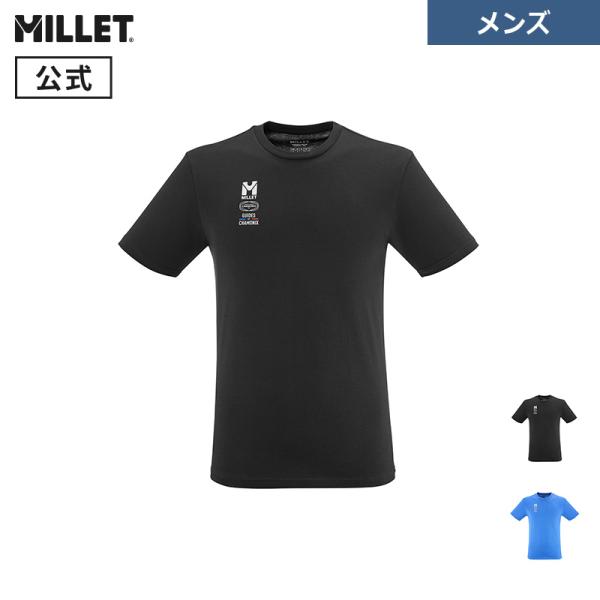 シャモニー山岳ガイド協会とのパートナーシップで生まれたオーガニックコットン100%Tシャツ25SS ライフスタイル 直営店限定 ソフト Tシャツ・カットソー メンズ ネコポスミレー Millet CDG　シャモニーマップ　ショートスリーブ ...