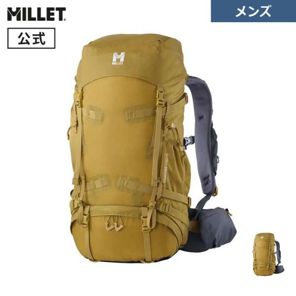 基本コンセプトを継承しつつ、撥水性の大幅向上をはじめ多くの進化を遂げたミレーの定番登山向けバックパックアクティビティ バックパック 登山 レインカバー 2気室 SAASFEE アルパイン 30〜49L 23SS 30+5リットル 35L 3...