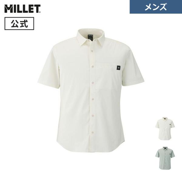 いやな虫を寄せ付けず、サラッとした肌触りと通気速乾性に優れた半袖シャツ25SS ライフスタイル ストレッチ メッシュ 抗菌・消臭 通気性 Tシャツ・カットソー メンズ ネコポス 26SS 26春夏 新作 newミレー Millet インセク...