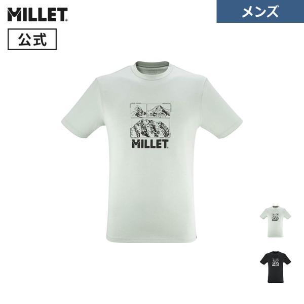 山にも街にもフィットするオーガニックコットンTシャツ25SS ライフスタイル ソフト Tシャツ・カットソー メンズ ネコポス 26SS 26春夏 新作 newミレー Millet シャモニー ロゴ ショートスリーブ Tシャツ  MIV104...