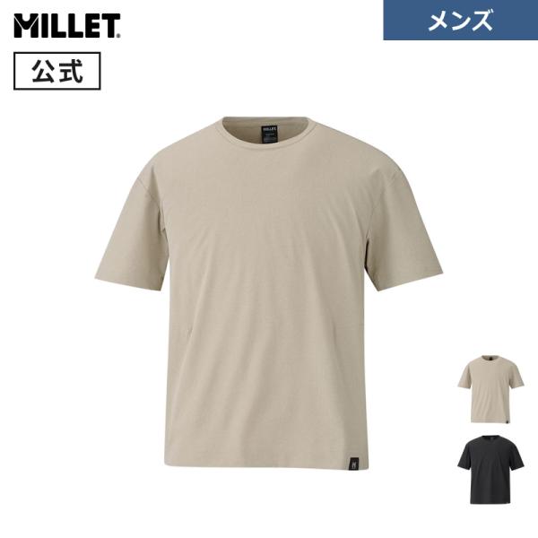 抜群の通気性と着心地の良さ、デザイン性に優れたオーバーTシャツ25SS 登山 ストレッチ ソフト 抗菌・消臭 撥水性 耐久性 軽量 パンツ・ショーツ メンズミレー Millet ブリーズメッシュ オーバーTシャツ MIV03196 メンズ爆買