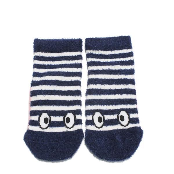 THE PARK SHOP ザ・パークショップ“ザ・パークショップ”のANIMAL PUPPET ソックス・手を入れればパペットとして遊べるクルーソックス・目玉付きでユニークなデザイン・ブルースネークは起毛感のあるボーダー地・柔らかい履き心...