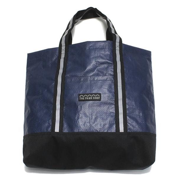 THE PARK SHOP ザ・パークショップ“ザ・パークショップ”のGARAGE PARK レッスンバッグ・工業資材シートを使用したレッスンバッグ・キラキラと輝くメタリックな見た目がインパクト大・通学や習い事にもおすすめ・持ち手は反射スト...