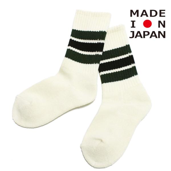 EAST END HIGHLANDERS イーストエンドハイランダーズ“イーストエンドハイランダーズ”のラインソックス・3本のラインがカジュアルな印象のクルー丈ソックス・ソフトな肌触りと伸縮性で穿き心地も抜群・底は厚みのあるパイル地を採用・...