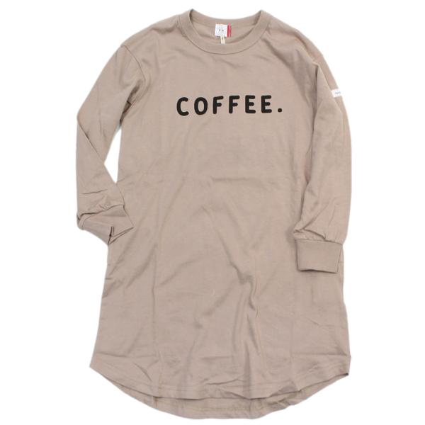 FOV フォブ“フォブ”のCOFFEE. L/S ワンピース・くすみがかったカラーとフロントのポイント。・裾はラウンドカット。・着心地バツグンのコットン素材。・両サイドにポケット付き。関連キーワード:子供服 キッズ  女の子 ガールズ ジュ...