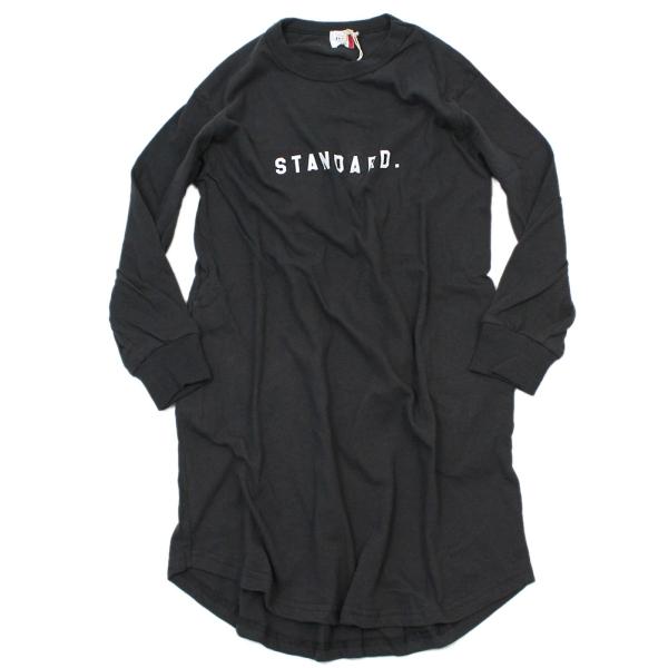 FOV フォブ“フォブ”のSTANDARD. L/S ワンピース・胸元にプリントをあしらったワンピース・両サイドにポケットがあり機能性も抜群・肌なじみの良いコットン素材・袖口はリブ仕様・裾はラウンドカット仕様・袖のブランドタグがアクセント関...