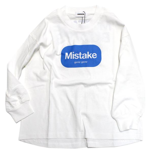 GENERATOR ジェネレーター“ジェネレーター”のMistake L/S Tシャツ・カジュアルに着回しやすいロングスリーブTシャツ・サークルプリントやメッセージプリントがポイント・ゆとりのあるサイズ感でラフに着用可能・袖口はリブ仕様・コ...