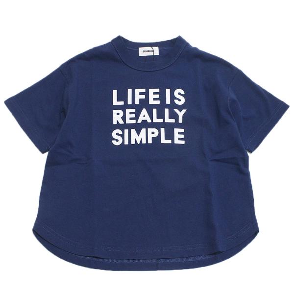 GENERATOR ジェネレーター“ジェネレーター”のLIFE IS SIMPLE Tシャツ・コラージュ風のグラフィックデザイン・コーデに映えるカラフルな色合い・こなれた雰囲気に仕上げてくれるラウンドテール・オーバーサイズでゆるっとラフな印...