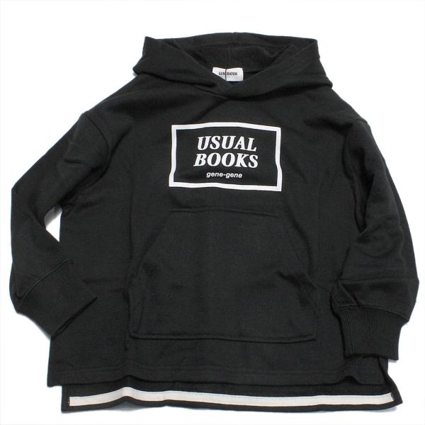GENERATOR ジェネレーター“ジェネレーター”のUSUAL BOOKS フーディ・裏毛素材を使用した暖かなフーディ・速乾性にも優れ冬場のお洗濯もラクに◎・フロントに配置したカンガルーポケットがポイント・バックのプリントがコーデのアクセ...
