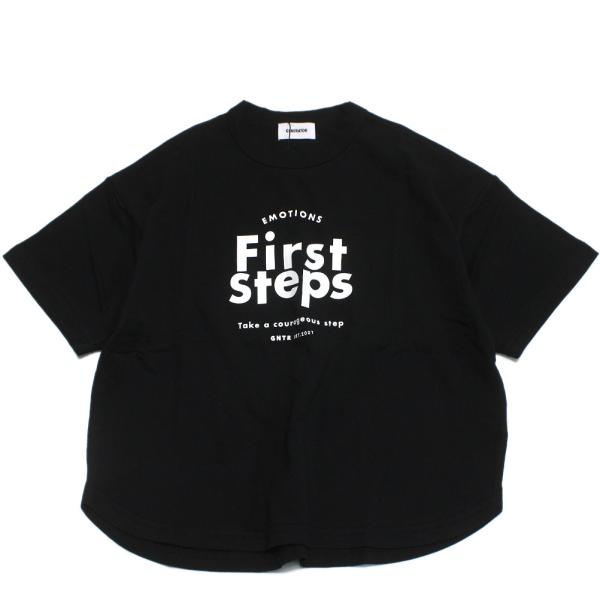 GENERATOR ジェネレーター“ジェネレーター”のFirst Steps Tシャツ・着心地の良いコットン天竺素材・フロントのメッセージプリントが印象的・裾がラウンドされたデザインWH/ 110cm / 16kg / M(110-120)...