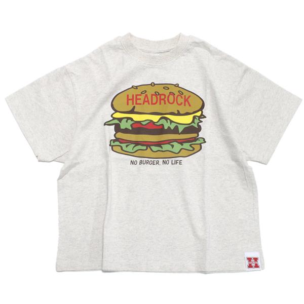 HEAD ROCK ヘッドロック“ヘッドロック”のHAMBURGER BIGTシャツ・フロントにハンバーガーをプリント・色使いがコーデのポイントになるデザイン・カジュアルな着こなしにマッチするオーバーサイズシルエット・天竺素材を使用しストレ...