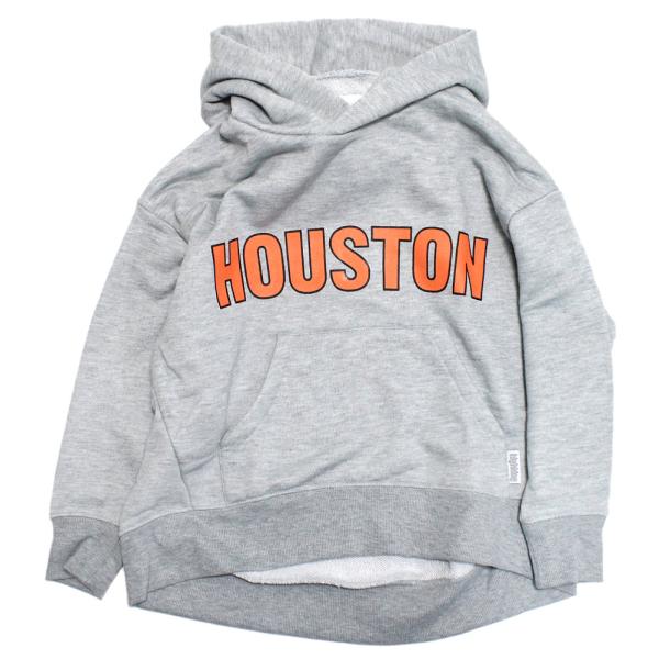 highking ハイキング“ハイキング”のhouston フーディー・コットンライクで柔らかな肌触りのポリエステル裏毛素材・上品な光沢感も魅力・立体的なフードと程良くルーズなシルエットも特徴的・配色の効いたカレッジロゴ風プリントが存在感抜...